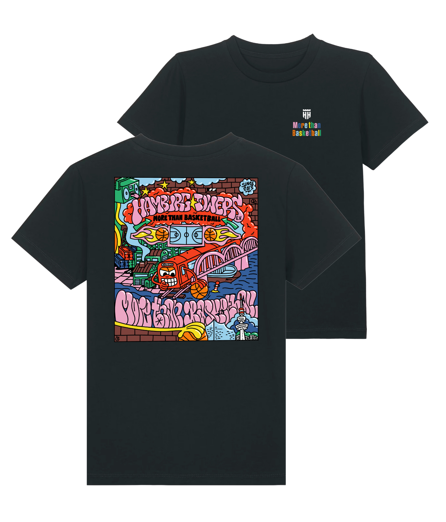 KIDS - T-Shirt "Colorful Towers" – Fanshop Veolia Towers Hamburg